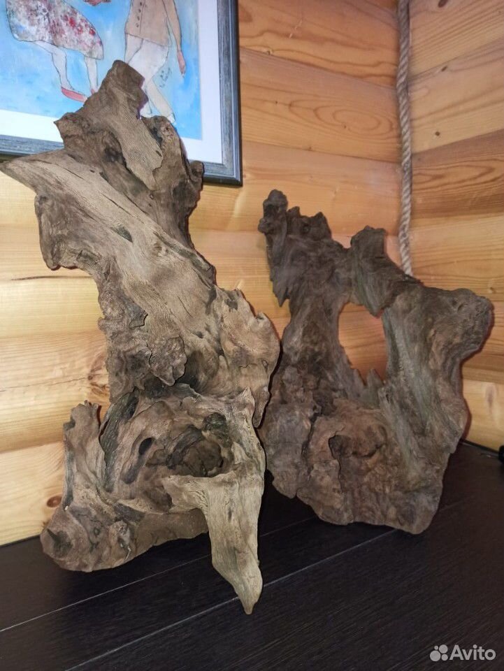 Натуральные коряги мангрового дерева для аквариума