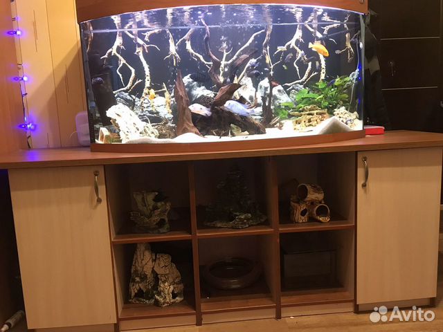 Аквариум 350 литров + тумба
