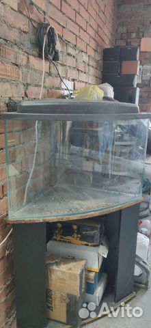 Аквариум угловой с тумбой
